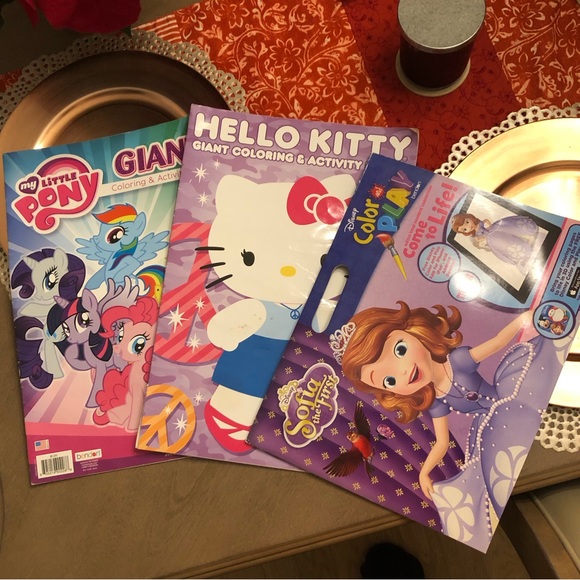 Toys | New My Little Pony Hello Kitty Sofia The First Coloring Book ...